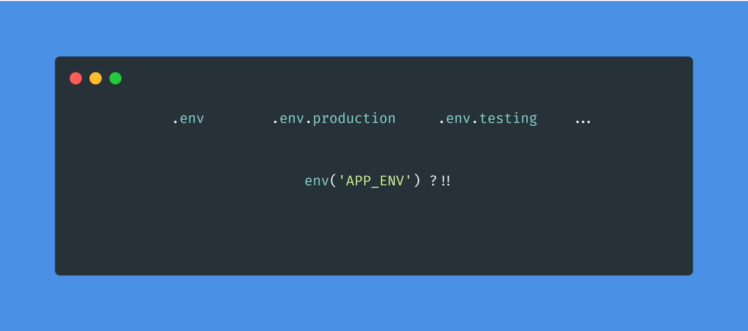 Laravel Lumen with Multiple .env Files | by Yazeed Obaid | Medium