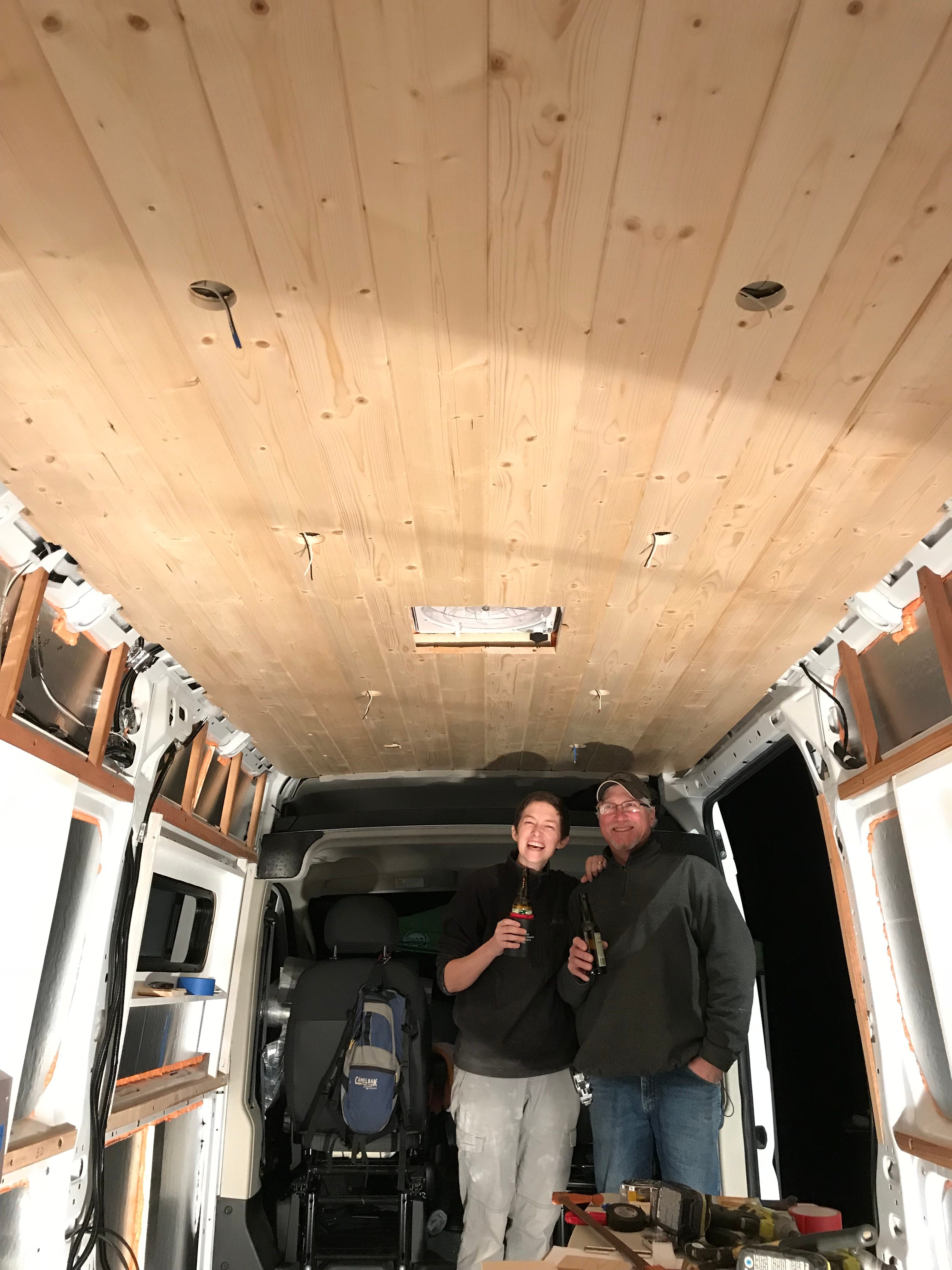 VAN BUILD: Ceiling + upper shelves | by Clare van Montfrans ...