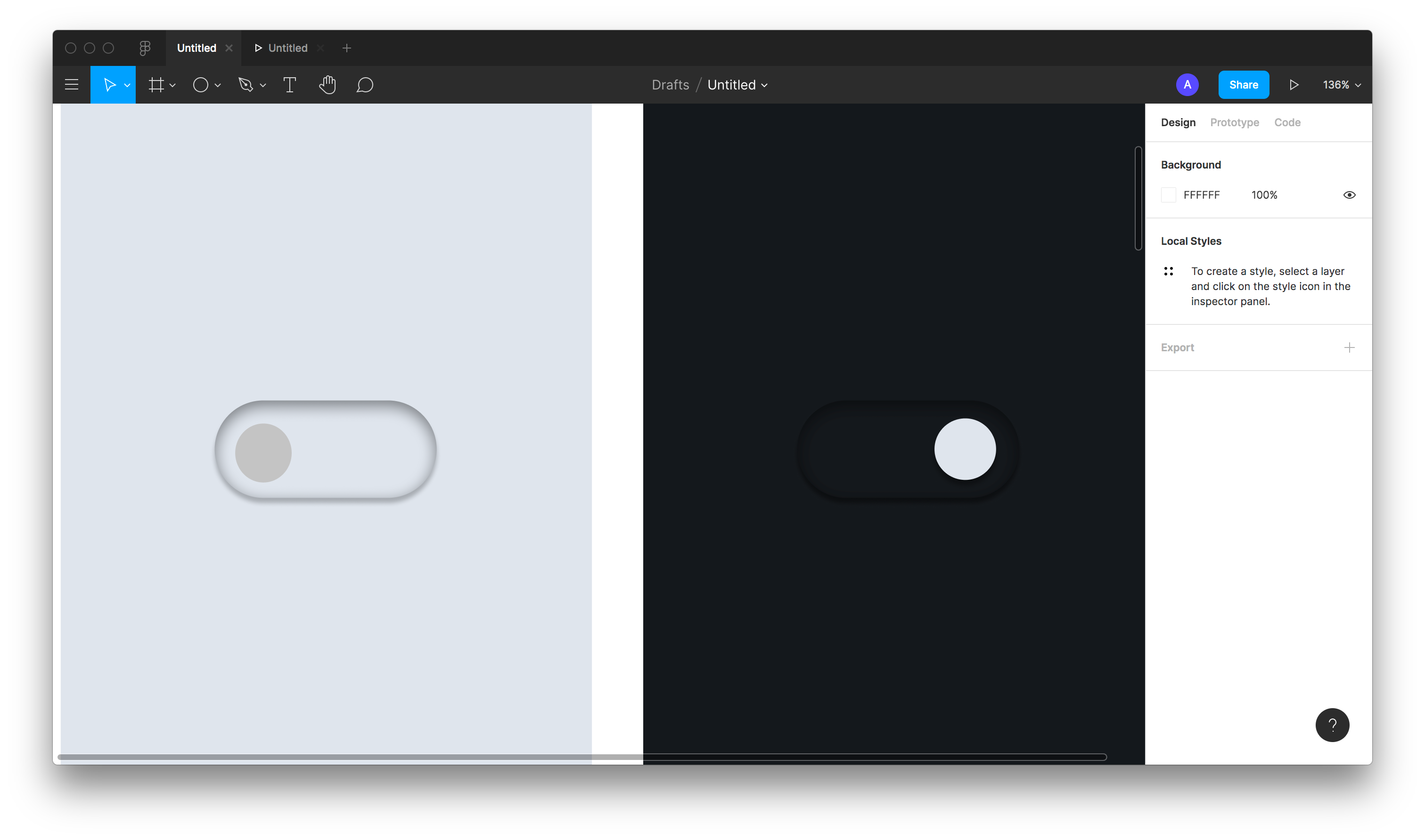 Create a Toggle Switch in Figma (Light Mode vs. Dark Mode) | by Anjali ...