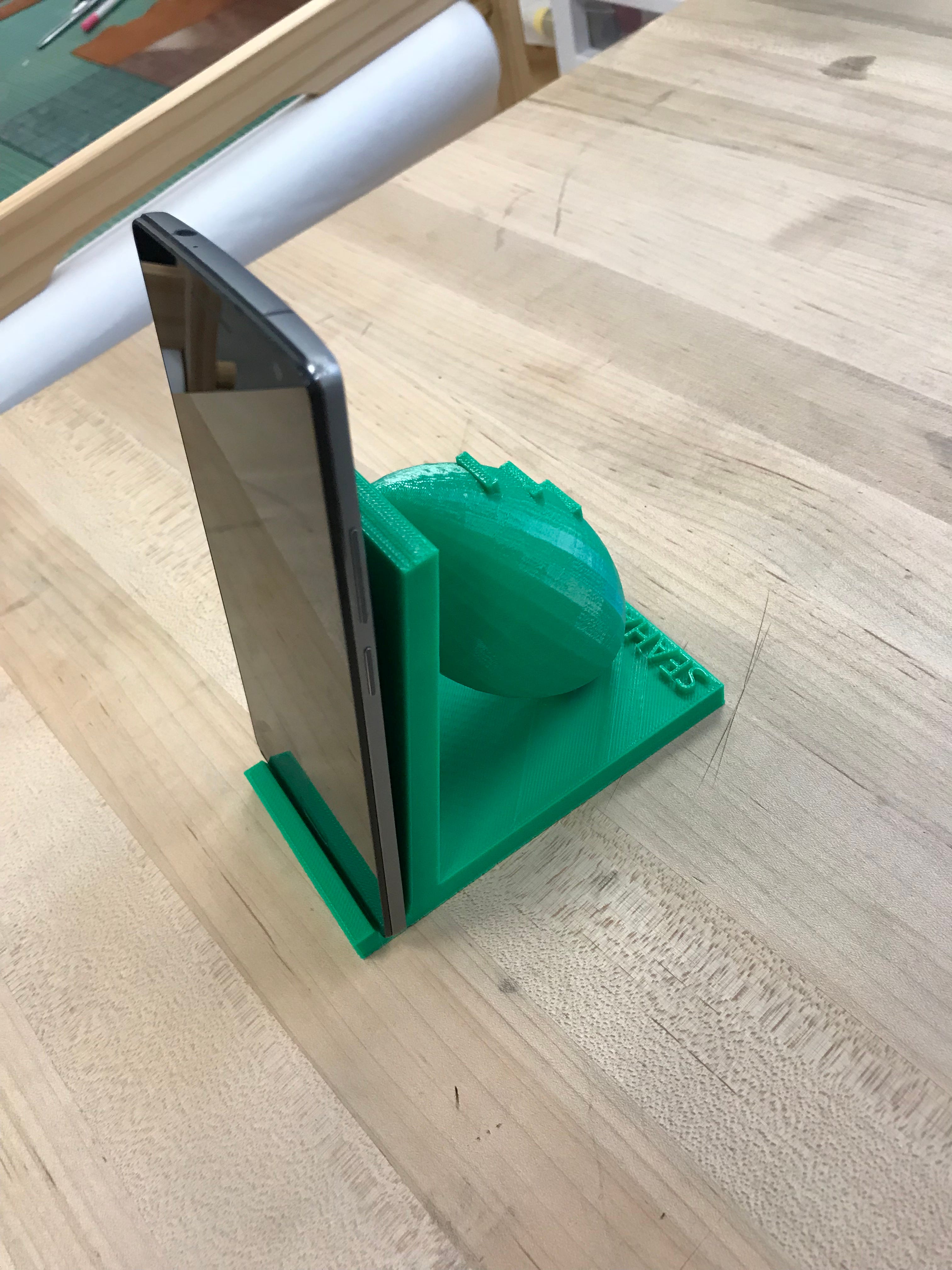 3D Printed Seahawks Phone Stand. For my next prototyping exploration ...