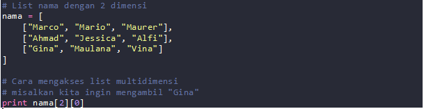 List Dalam Python. List merupakan struktur data pada… | by Hariz ...