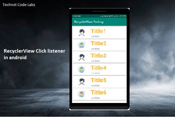 Recyclerview in android | Click listener in recyclerview | by Bhashkar Poddar | Medium