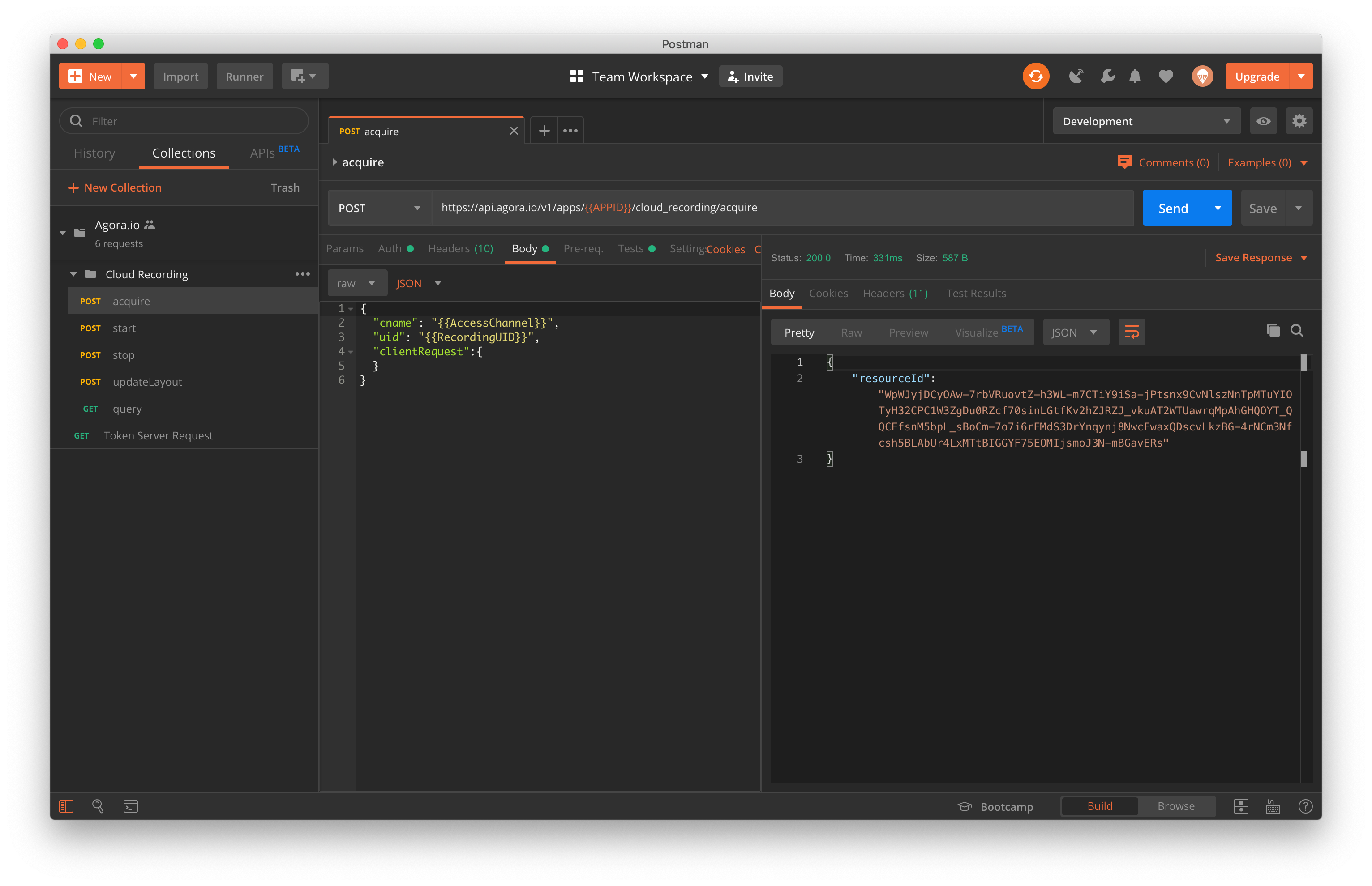 Agora Cloud Recording QuickStart guide with Postman demo | by Hermes ...