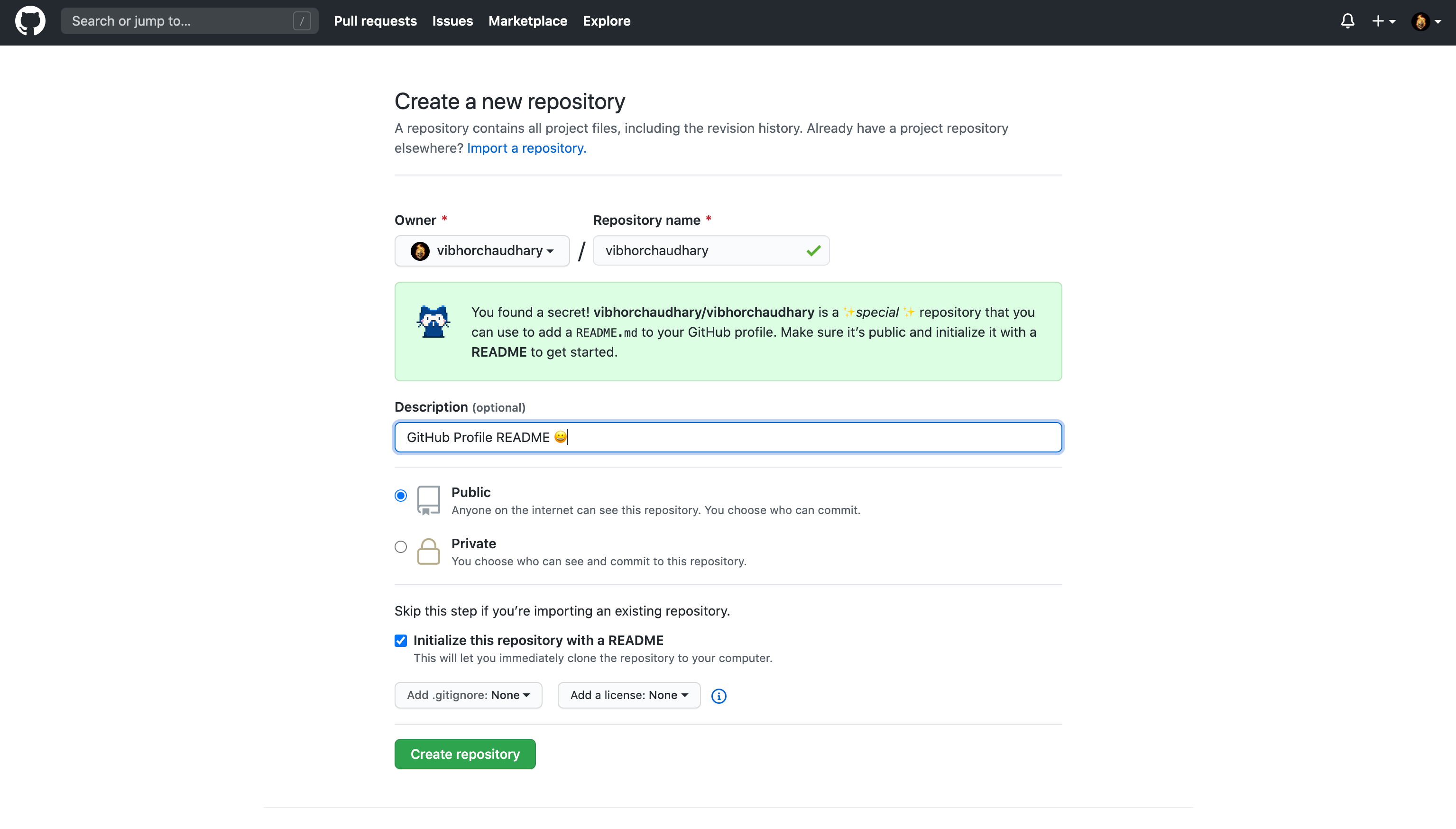 Creating an Impressive GitHub Profile README | by Vibhor Chaudhary | The Startup | Medium