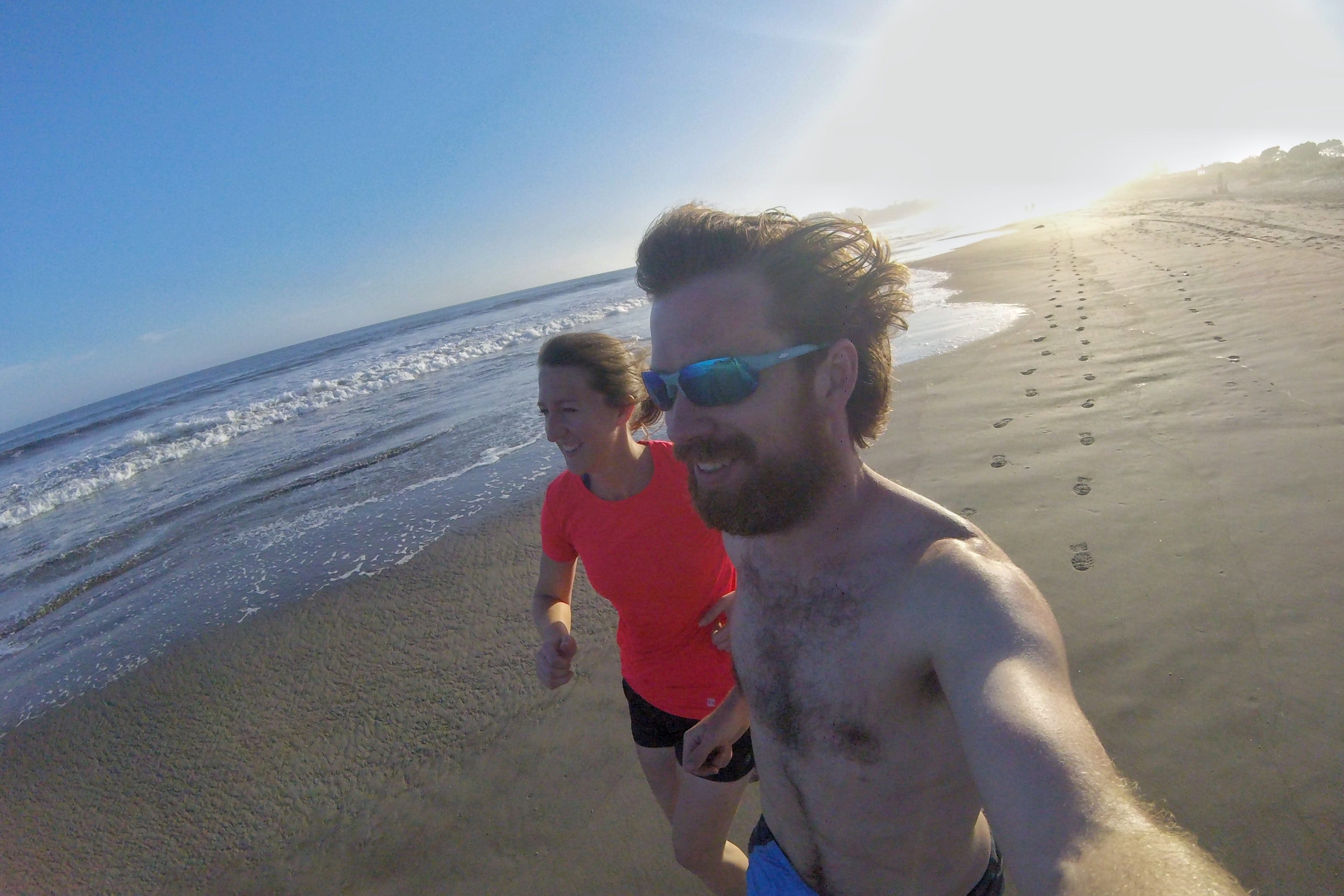An ordinary run to the beach. Since moving to California two years ...