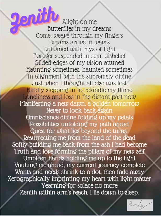 Zenith. An Abecedarian Poem | by Paroma Sen | Paper Poetry | Sep, 2022 ...