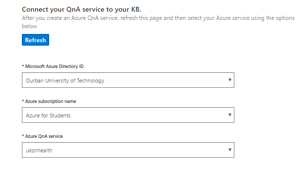 Tutorial : Azure QnA Maker Chatbot for Students | by Fanie Nocholas ...