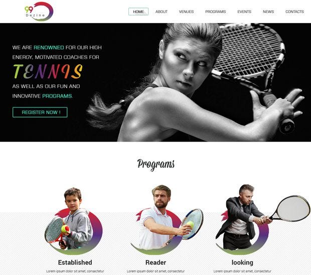 How To Design Your Own Sports Website You Need | by 99dezine | Medium