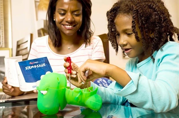 Kids can build the STEMosaur robot then code with it | by Stuart Dredge ...