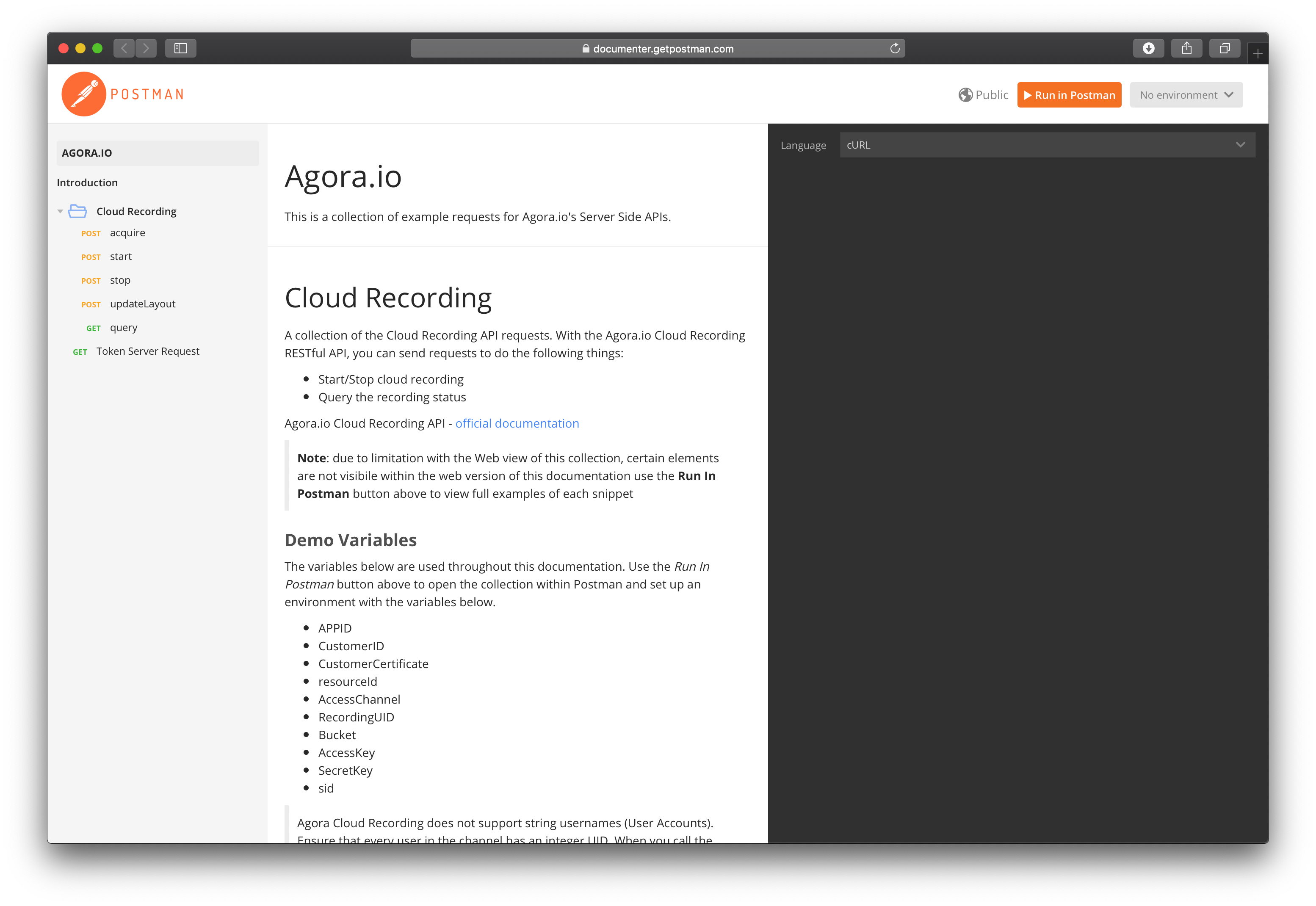 Agora Cloud Recording QuickStart guide with Postman demo | by Hermes ...