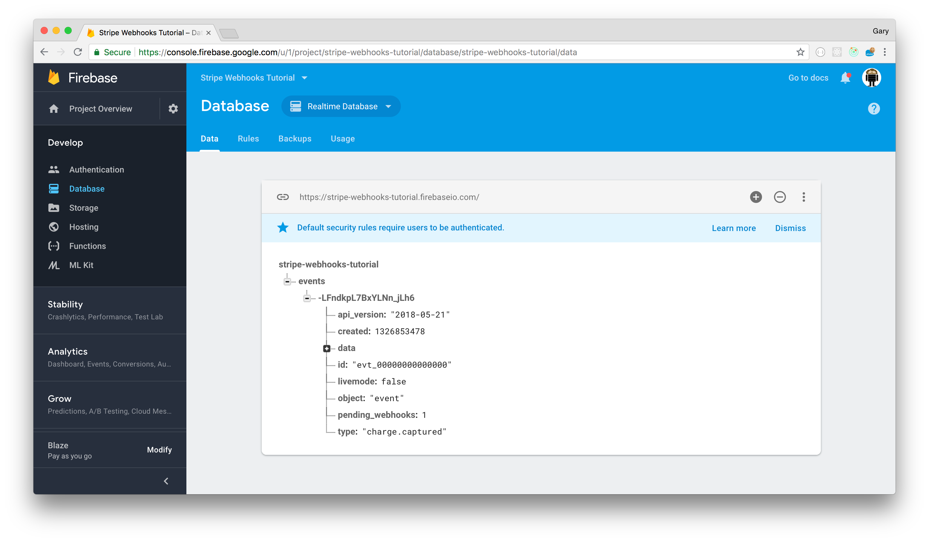 Working with Stripe Webhooks & Firebase Cloud Functions | by Gary Harrower | Medium