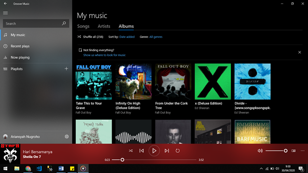 Eksplorasi UI pada Groove music dan Spotify | by Elsa Elfransyah Marbun ...