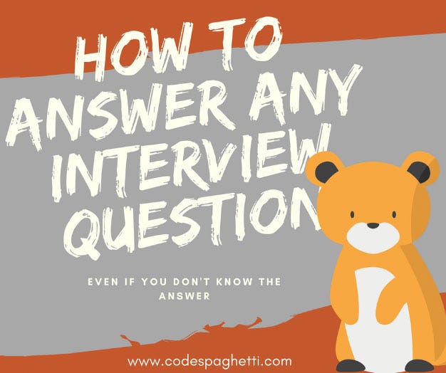 How to answer any question in interviews [Even if you don’t know the ...
