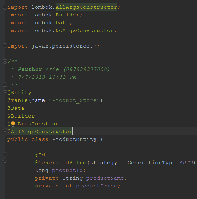 Simple Store Data To H2 Database With Spring Boot By Arie Valiant