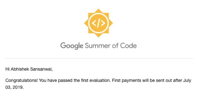 Google Summer of Code: First Evaluation | by Abhishek Sansanwal ...