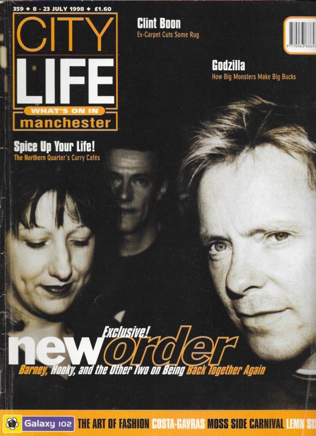 July 1998: Interview–The Return of New Order | by Chris Sharratt | The ...
