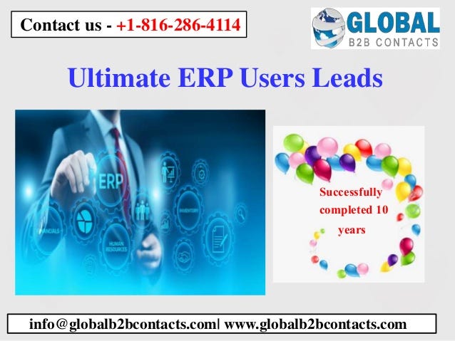 Ultimate ERP Users Leads | by Ashely Tyler | Medium