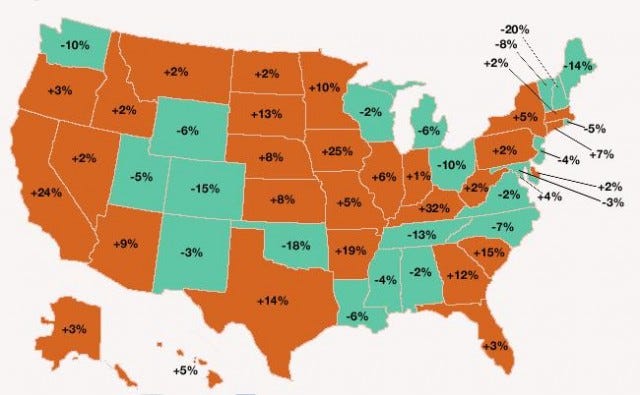 What Does A Pack Of Cigarettes Cost In Each State Now? | by The Awl ...