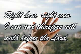 Walk Before The Lord - Daily Visit With God - Medium
