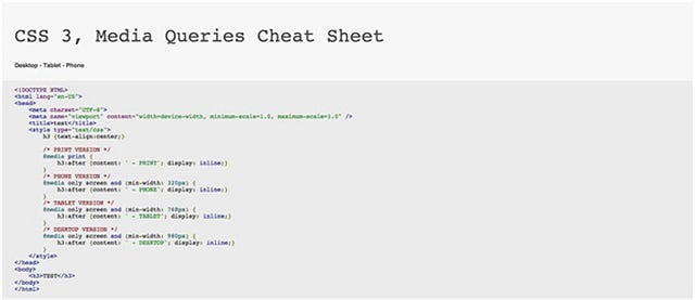 Essential Cheat Sheets for Web Designers and Developers | by Preston ...