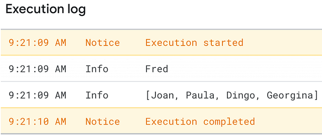 Apps Script Basics — Arrays, Execution log | by Baz Roberts | Medium