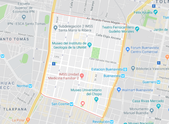 Colonia: Santa María la Ribera. Ubicada en la delegación Cuauhtémoc ...
