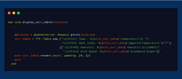 CLI Ruby gem with Dark Sky API. This week I finished my first project… | by EclecticCoder | Medium