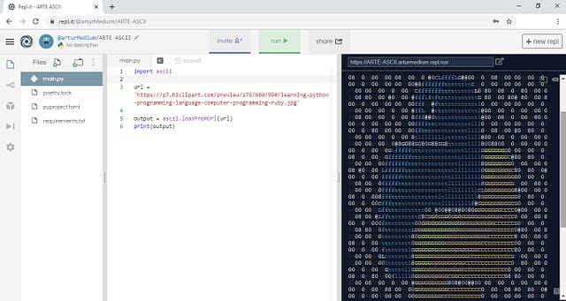 Arte Ascii Com Python Como Fazer Imagens By Urapython Community Medium 6659