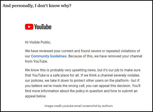 REACTION: They Delete My YouTube Channel Permanently | by Dean James | Aug, 2022 | Medium