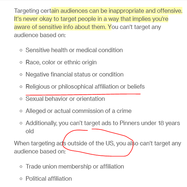 Pinterest Advertising Policy. https://policy.pinterest.com/en/advertis ...
