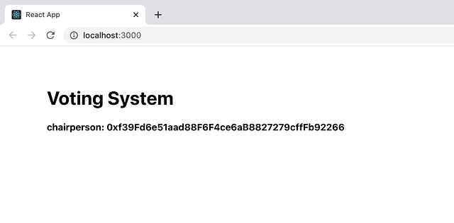 DApp Voting System with hardhat + solidity + react (smart contracts ...