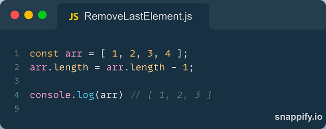 Learn 4 Ways to Remove the Last Element from an Array in JavaScript ...