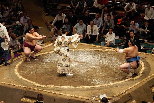 SUMO. a Japanese ritual turned national… | by Kim Lau | Lands from the ...