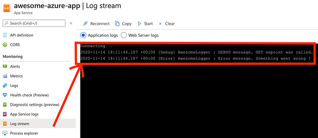 Azure Web App Logging with .NET 5 | The Startup