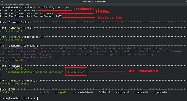 Retrieving Containers Ip Dynamically Using Ansible And Configuring A Webserver Inside The 5768