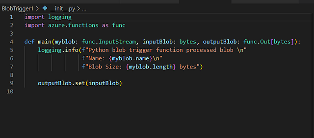 How to copy a blob from an Azure storage account to another one with a blob-trigger function ...