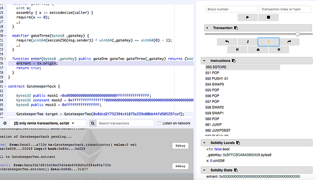 Blockchain CTF write-up: Ethernaut GatekeeperTwo level | by Raul Riesco | Coinmonks | Medium