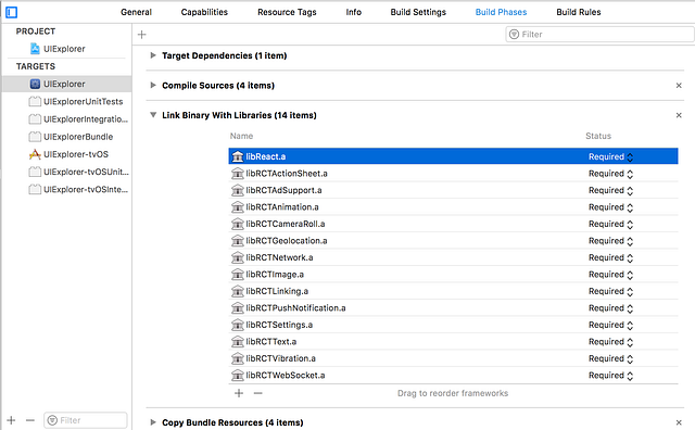 Adding React Native to Existing iOS Project Without CocoaPods | by Josh Hargreaves | Medium