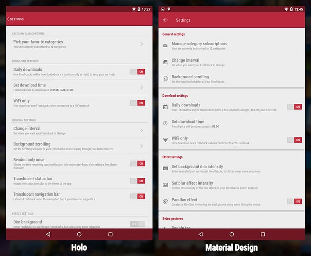 How to upgrade your app’s design from Holo to Material Design — A case ...