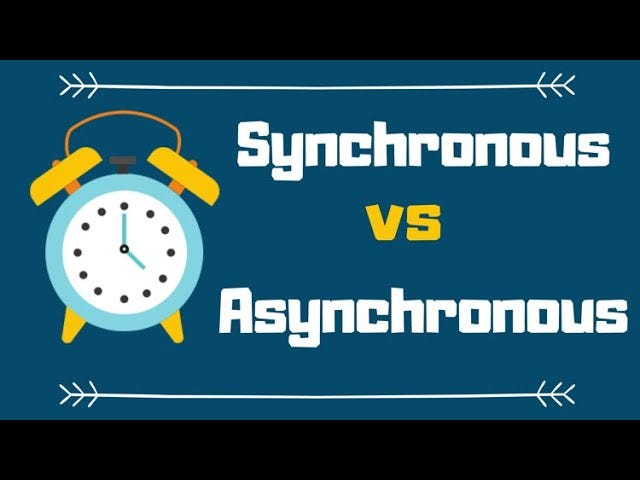 Asynchronous VS Synchronous Functions - achref gallah - Medium