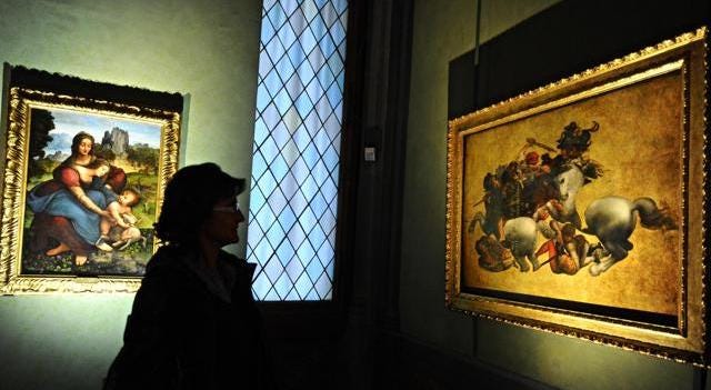 Leonardo Da Vinci’s Magnum Opus. An enormous fresco that was unfinished ...