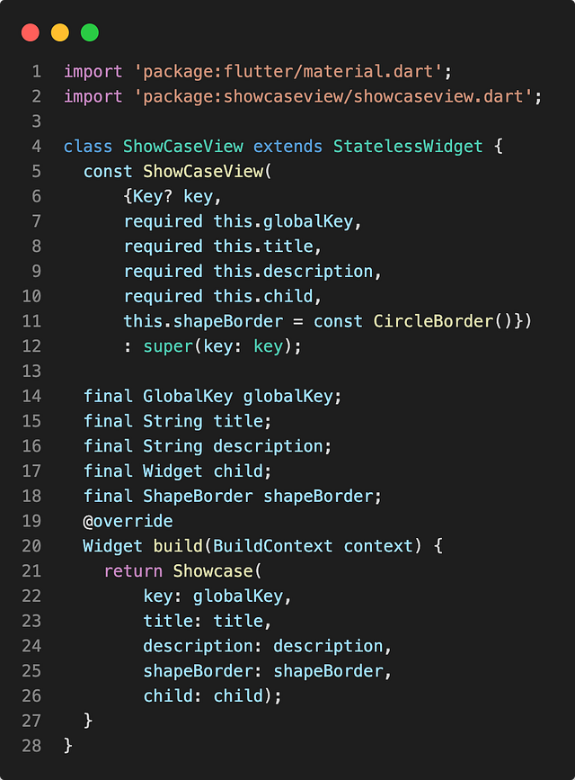 Showcase view in Flutter. In this article we will discuss about… | by Vijay R | vijaycreations ...