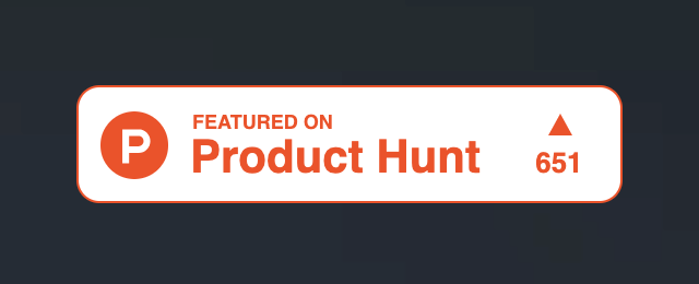 New feature! Add a Product Hunt upvote badge to your website. | by ...