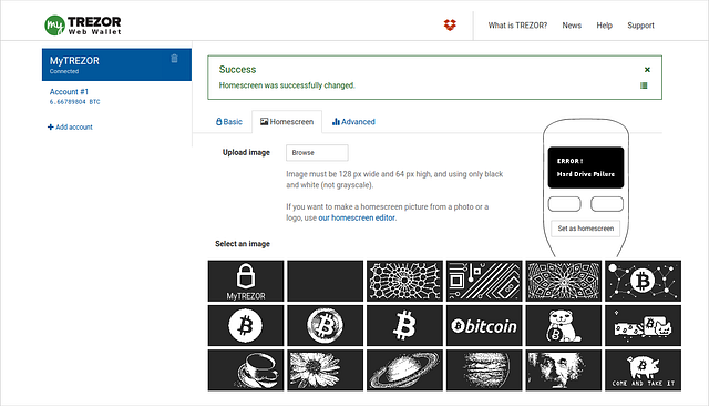 Personalize your Trezor Homescreen | by SatoshiLabs | Trezor Blog