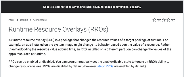 淺談「Runtime Resource Overlay」. Android：AOSP | by RICK | Medium