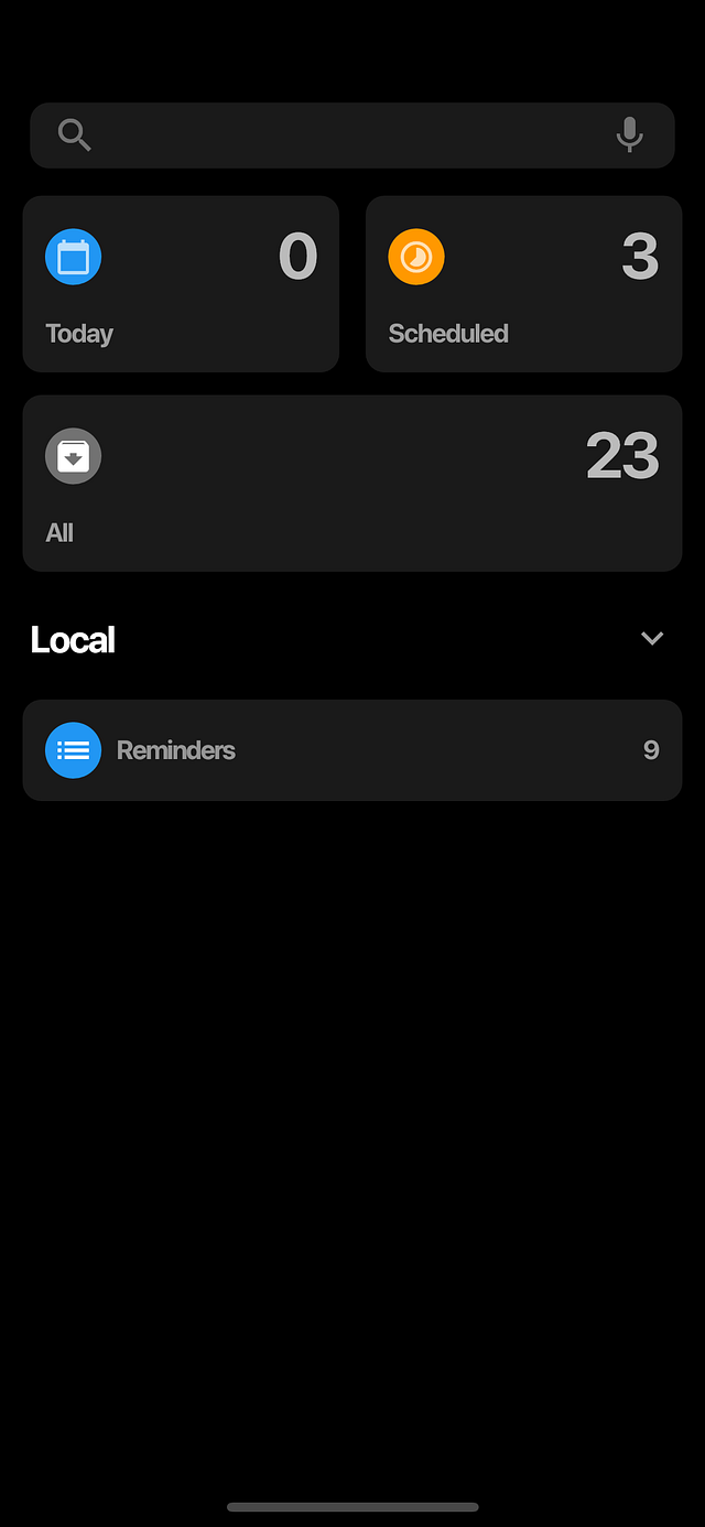 Under 15 mins on Flutter || iOS Reminder app static UI (dark mode) | by ...