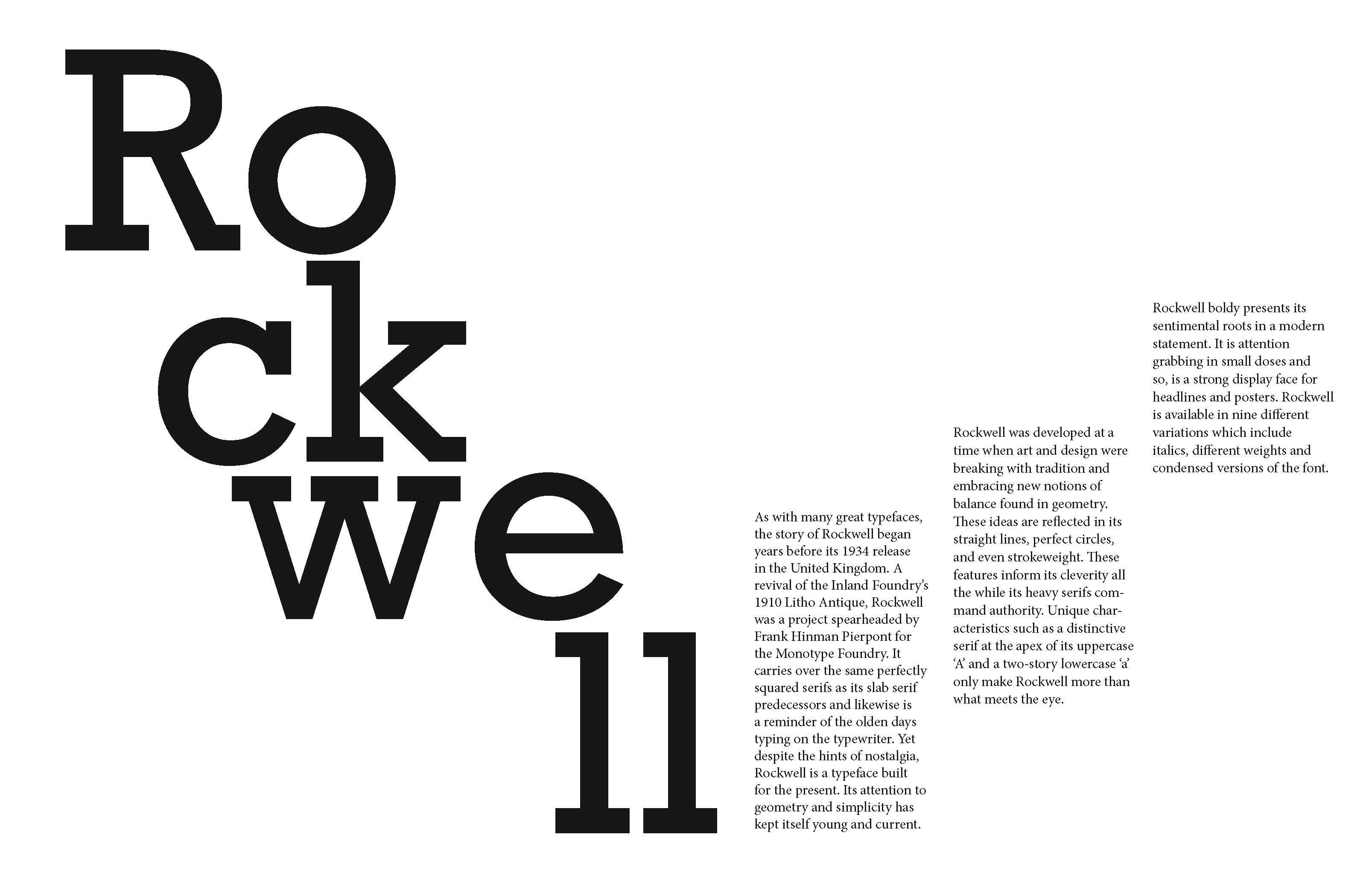 F18 C1: Rockwell Typeface Study. 3 — Typeface Spread | by Miranda Luong ...