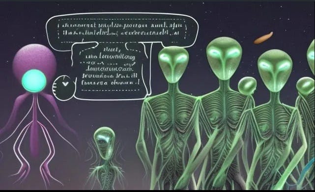 Scientists Worried About Aliens. In a small brief, hardly an article ...