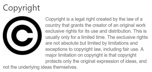 Copyright and image attribution. Did you know that when selecting an ...