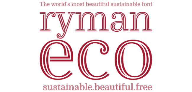 [Video] Ryman Eco — The world’s most beautiful sustainable font | by ...